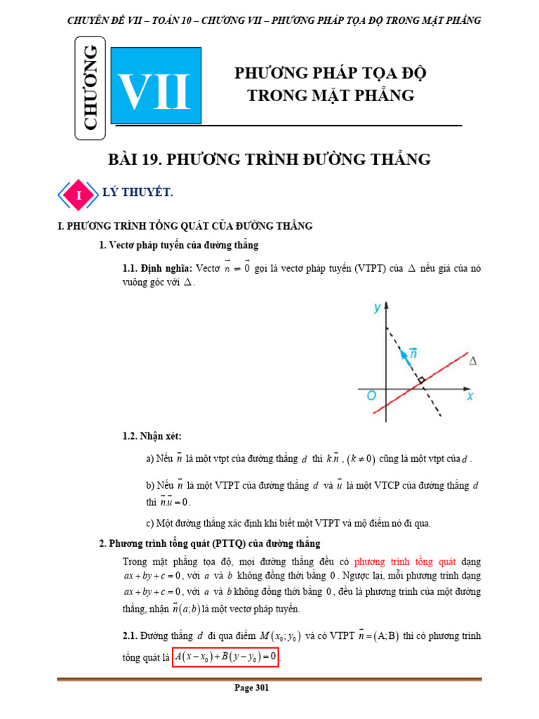 Toanmath Pdfchuyen de Phuong Phap Toa Do Trong Mat Phang Toan 10 Knttvcs PDF | PDF