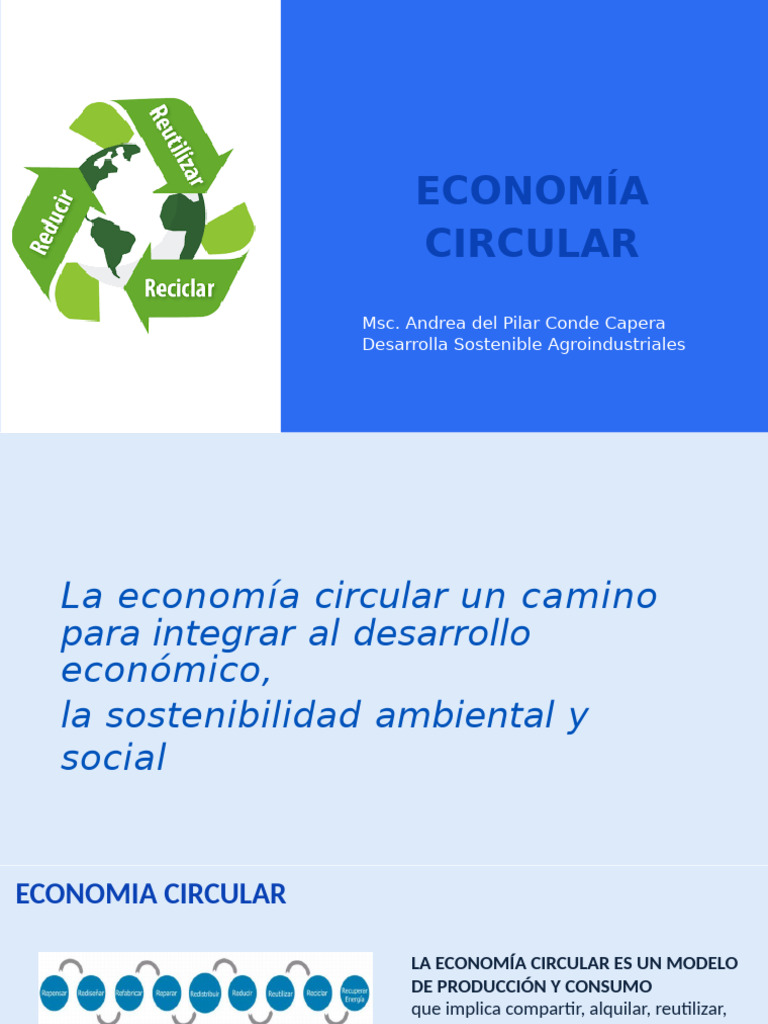 Semana 3 - Economia Circular | PDF | Residuos | Sustentabilidad