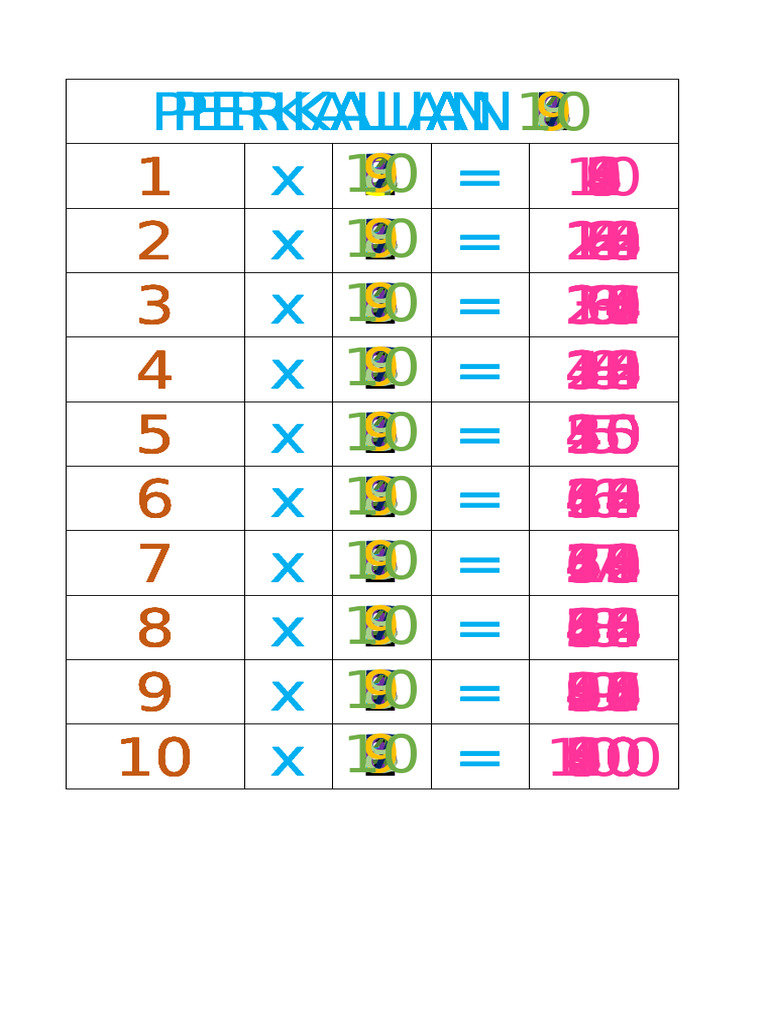 Print - Perkalian 1 | PDF