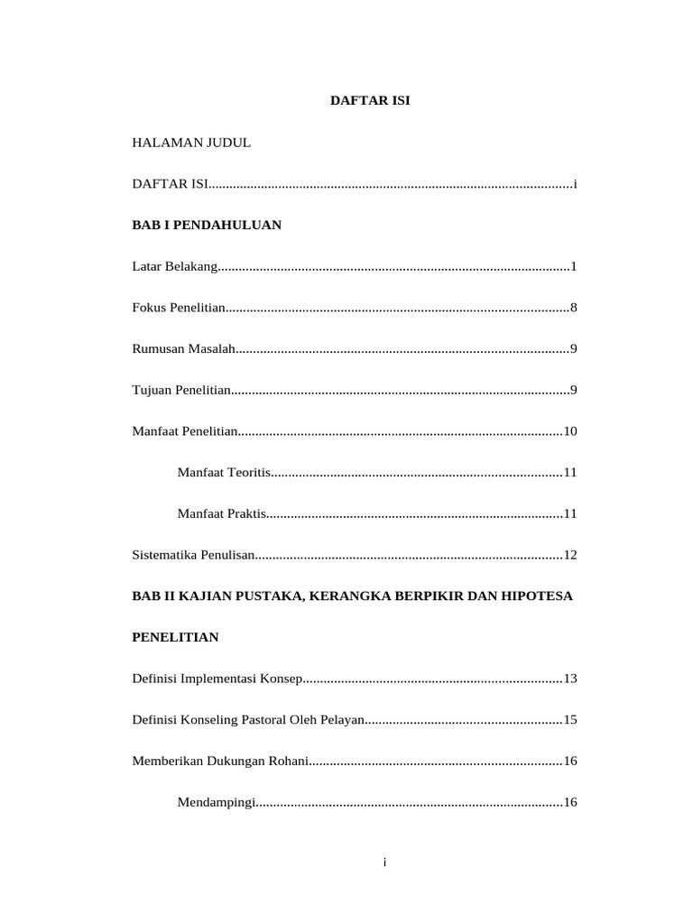 Daftar Isi Brian | PDF