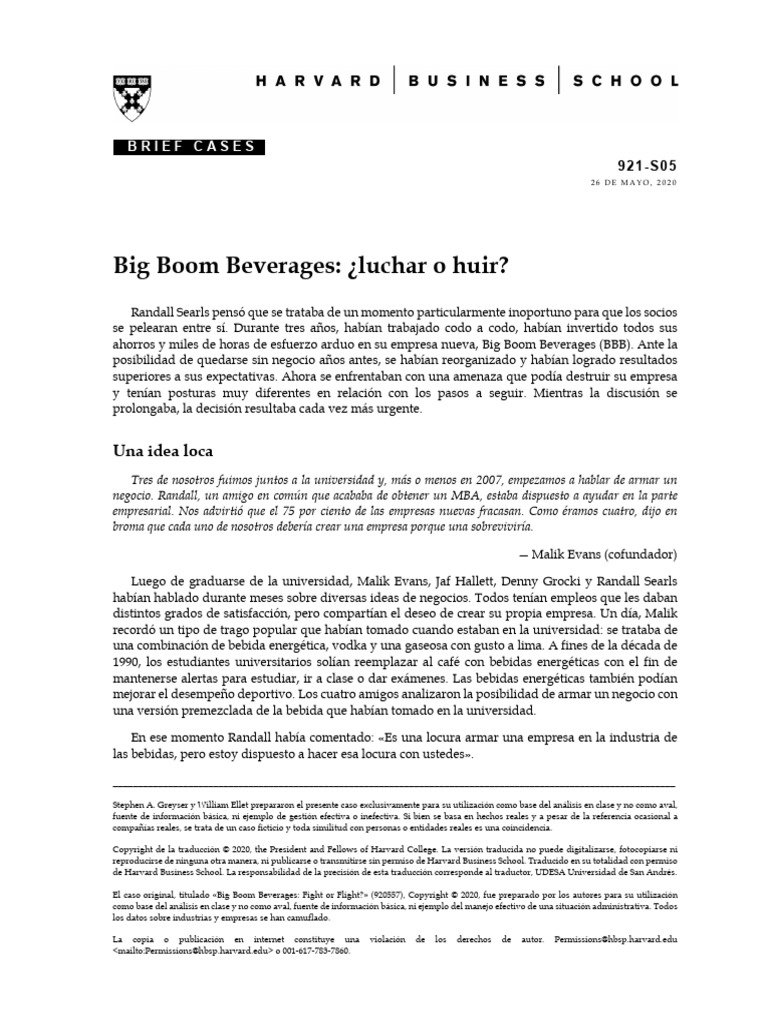 Big Boom Beverages Luchar o Huir | PDF | Bebida | Cerveza