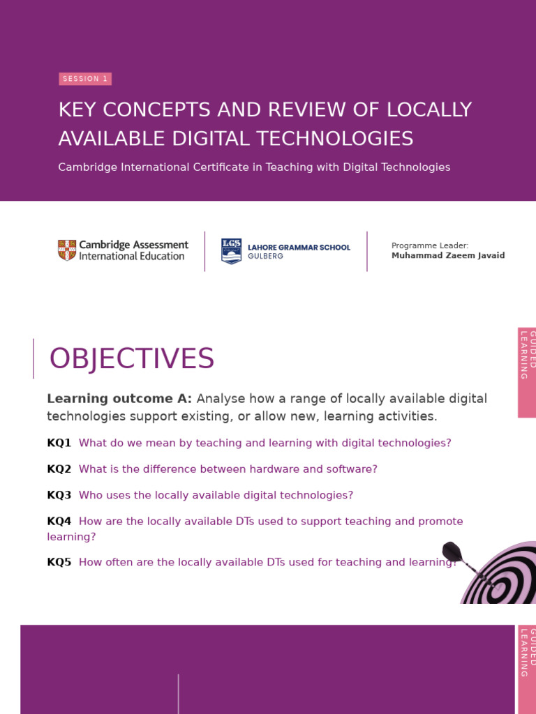 Session 2 - Key Concepts and Review of Locally Available DT | PDF ...