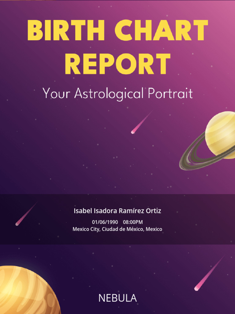 Nebula: Isabel Isadora Ramírez Ortiz | PDF | Planets In Astrology ...