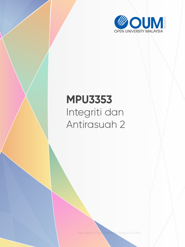 MPU3353 Integriti Dan Antirasuah 2 - Esept24 | PDF