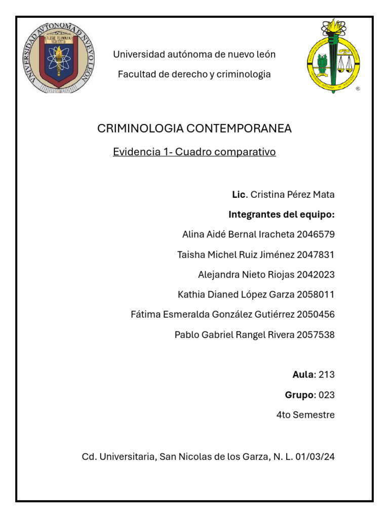 CC-EV1 | PDF | Criminología | Sicología