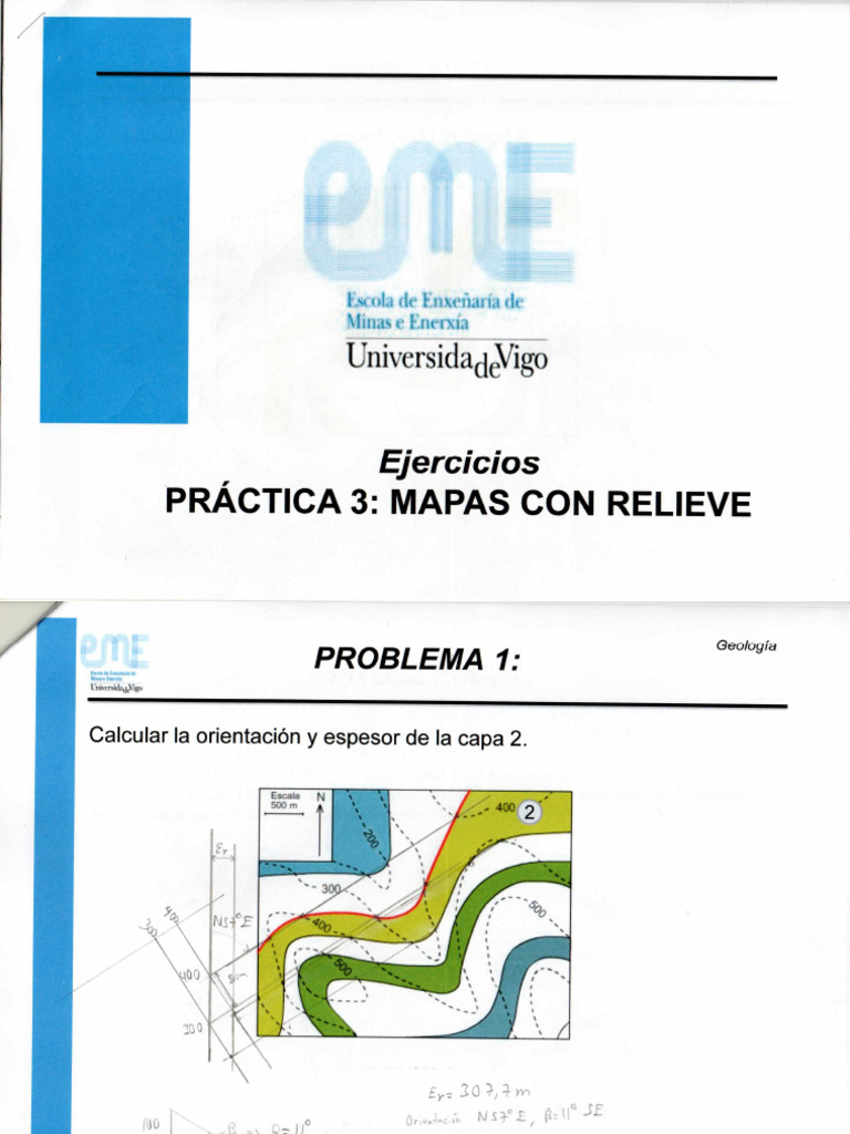 Práctica 3 Geología Mapas Con Relieve | PDF