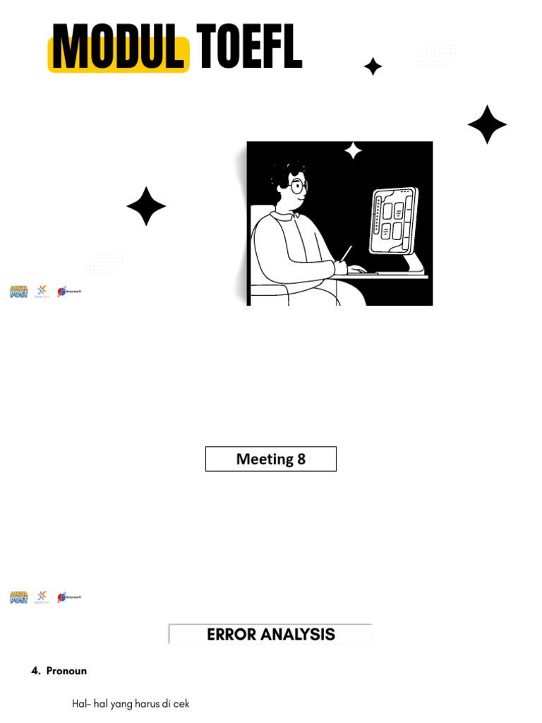 Materi TOEFL Meeting 8 - Error Analysis 2 | PDF