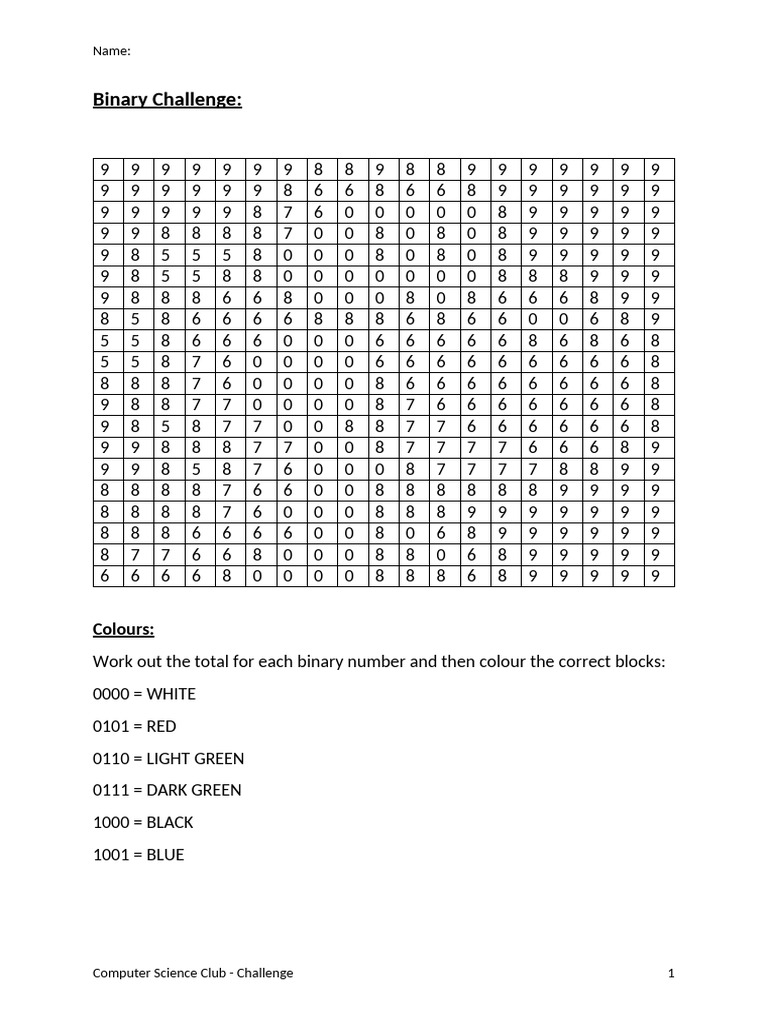 Binary-Challenge | PDF