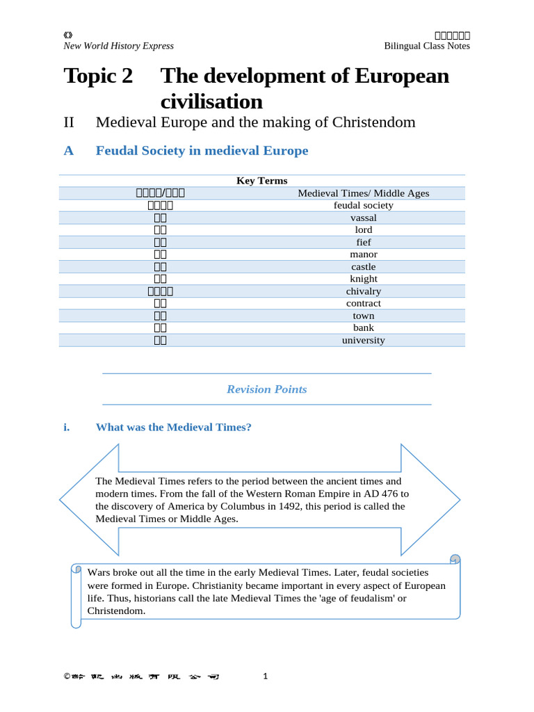 Feudal Society in Medieval Europe (English Version) | PDF | Feudalism ...