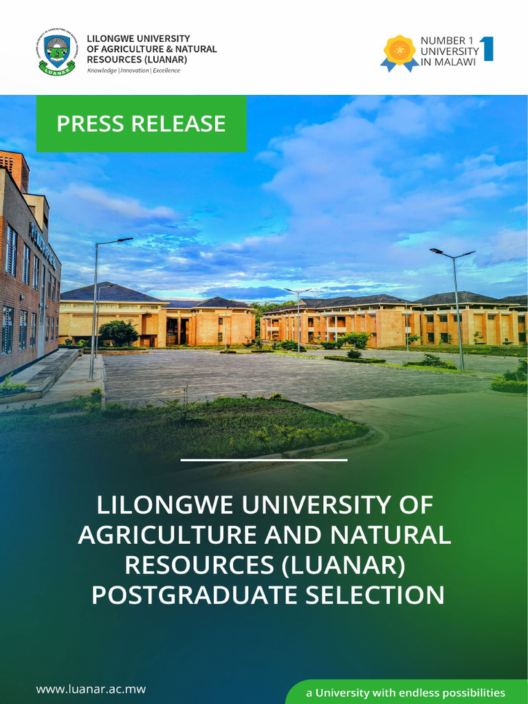 LUANAR Postgraduate Selection 2024-2025 | PDF | Agriculture