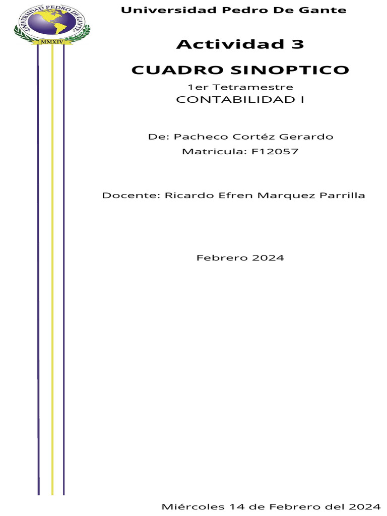 ACT_3_GPC | PDF | Contabilidad | Estado financiero