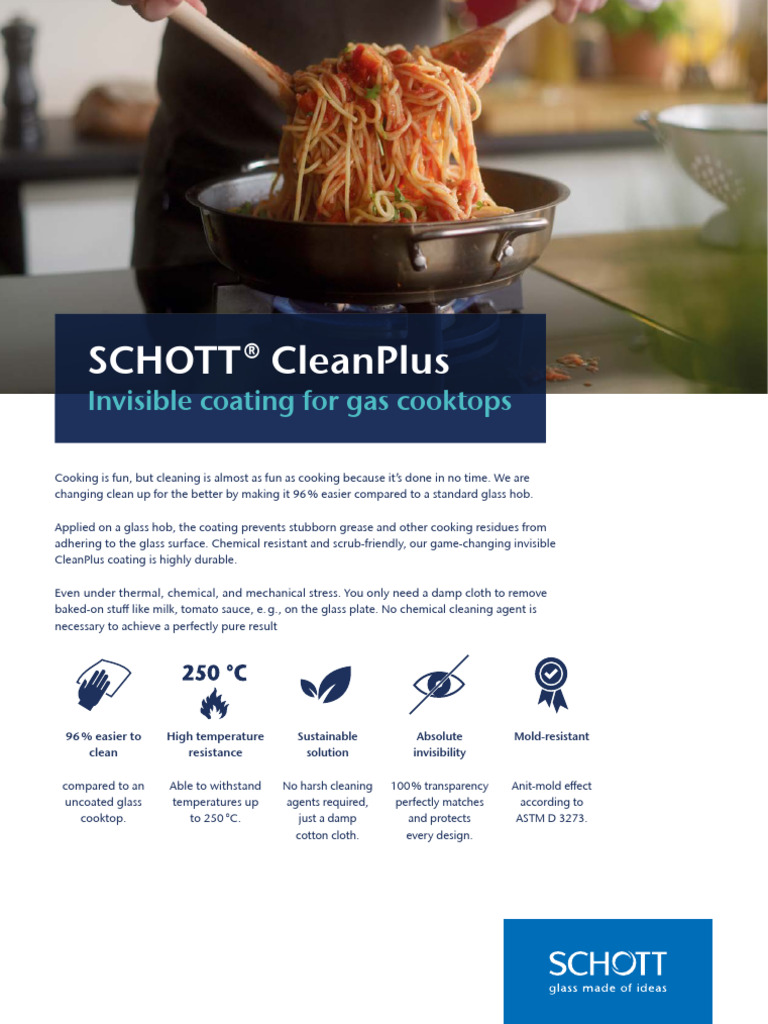 Schott Cleanplus Datasheet en | PDF | Glasses | Materials