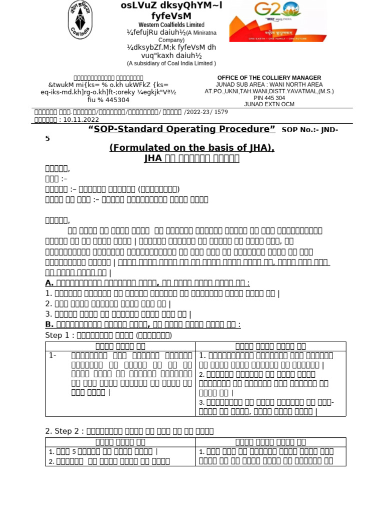 SOP For Contractual Tipper Operator | PDF