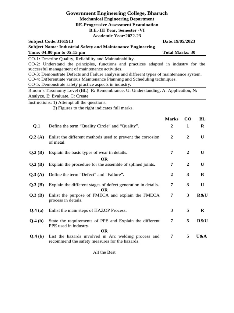 ISME - MID Paper - 22-23 | PDF