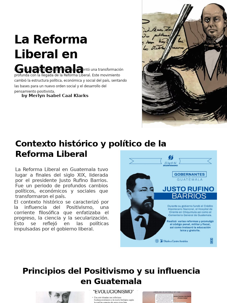 Impacto de la Reforma Liberal en Guatemala | PDF | Guatemala | Positivismo