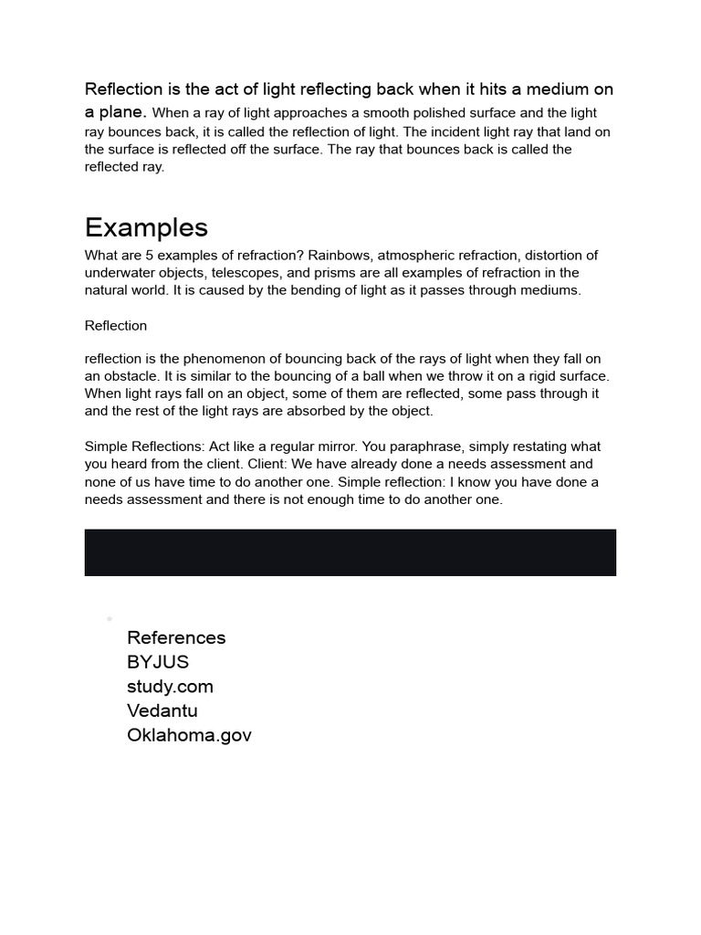 Understanding Light Reflection and Refraction | PDF