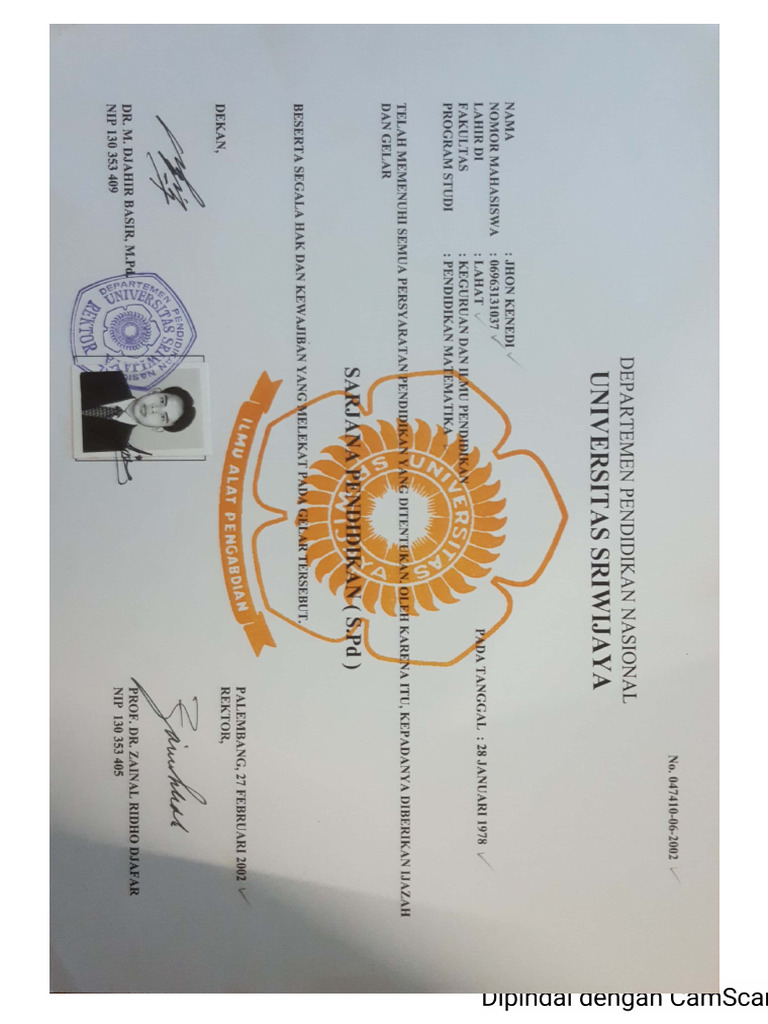 Ijazah s1 | PDF
