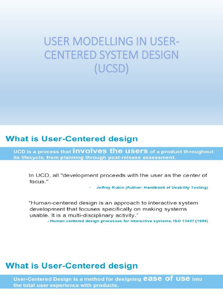 Chapter3user Modelling in User Centered System Design Ucsd | PDF