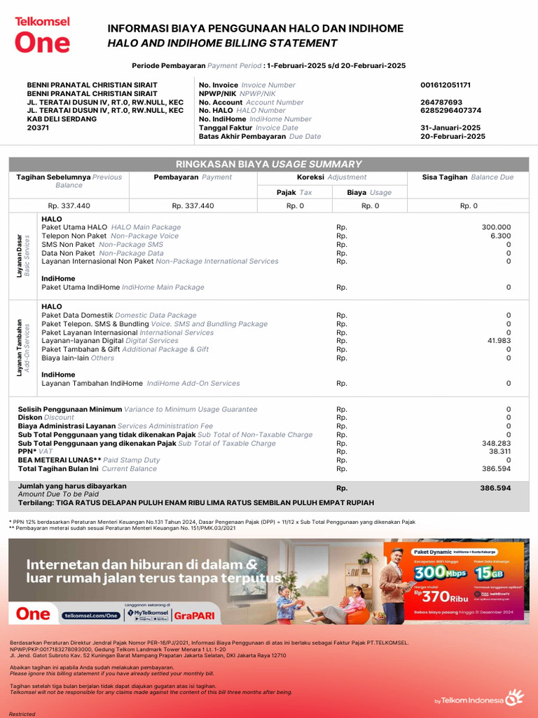 BillingSummary_6285296407374_202502 | PDF