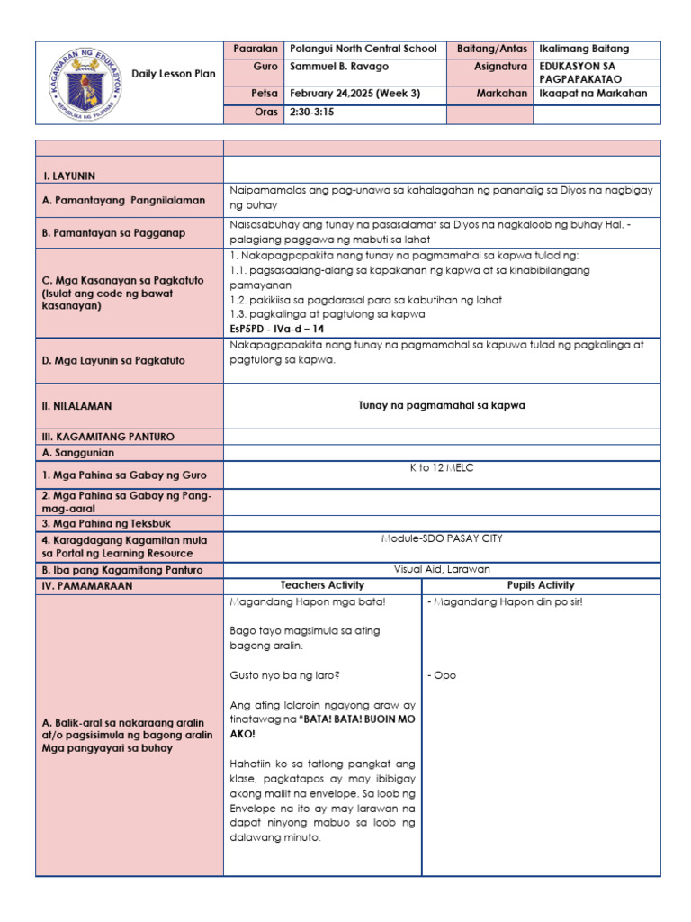 DLP Final Demo Esp Day 1 | PDF