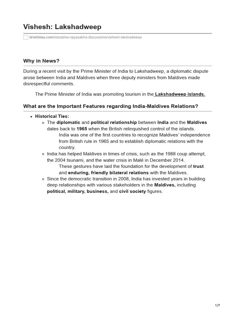 Vishesh Lakshadweep | PDF | Island | Earth Sciences