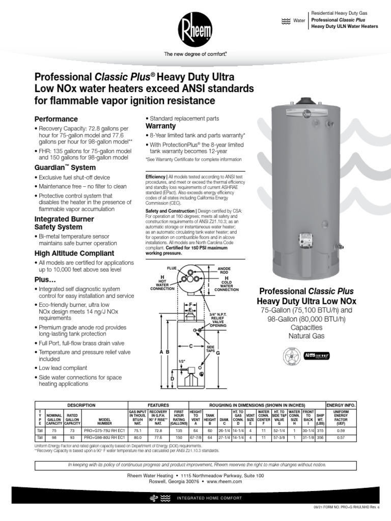 Catalogo Termotanque | PDF | Water Heating | Energy Technology