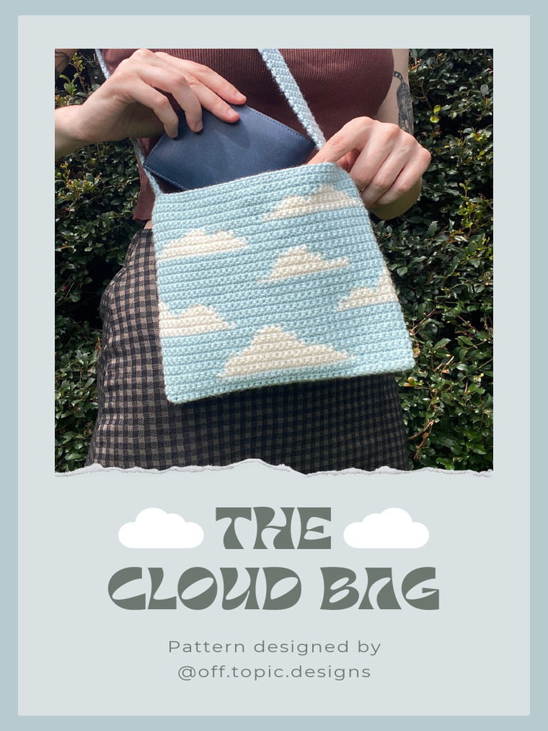 Cloud Bag Pattern Digital | PDF | Yarn | Crochet