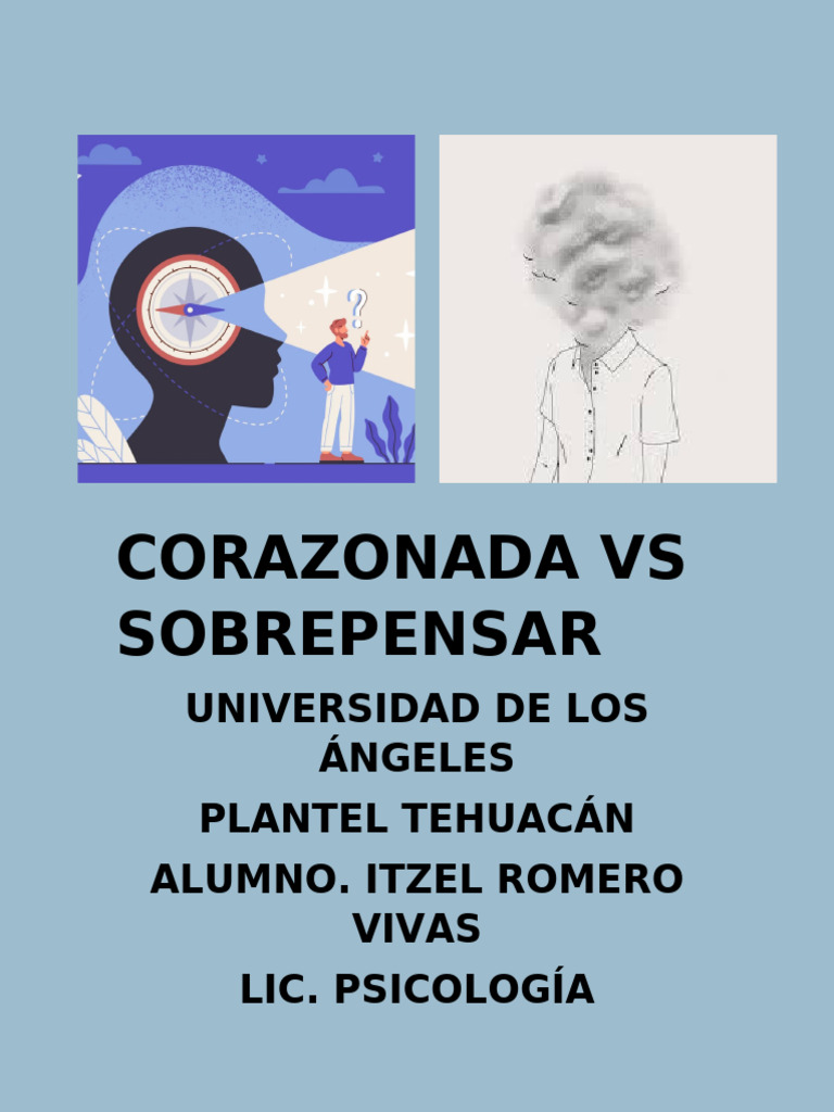 Corazonada Vs Sobrepensar | PDF | Intuición | Ansiedad