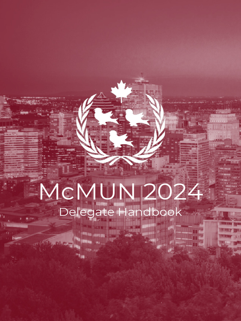 Mcmun 2024 Delegate Handbook | PDF | Harassment | Sexual Harassment