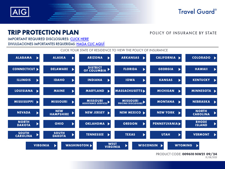 Trip Protection Insurance Policy Guide | PDF
