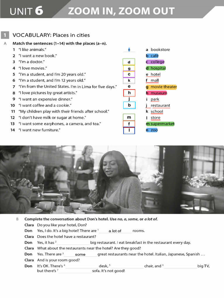 Workbook (U6.1-6.2) ejemplos de practica de Ingles | PDF