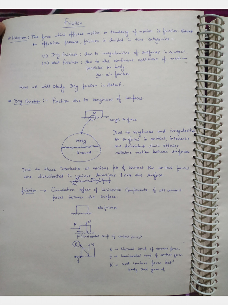 Ashis Sir_Friction | PDF