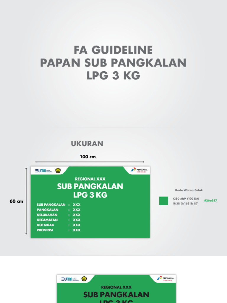 Guideline - Papan Sub Pangkalan LPG 3 KG | PDF