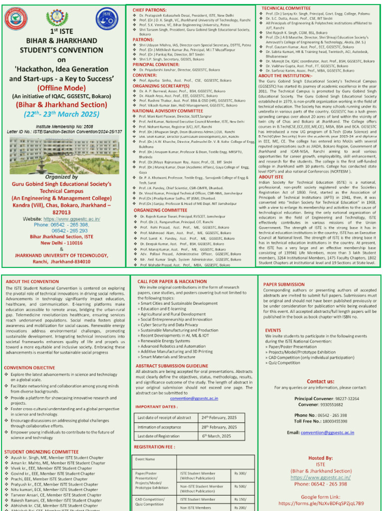 ISTE Leaflet New | PDF | Sustainability | Educational Technology