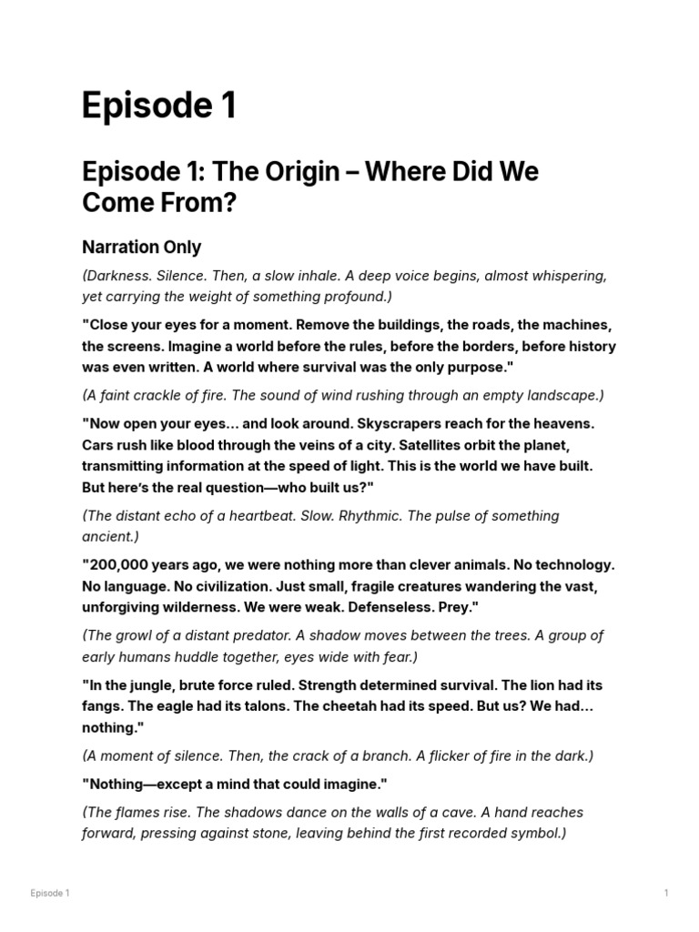 The Origin of Humanity Explored | PDF | Human Evolution | Human