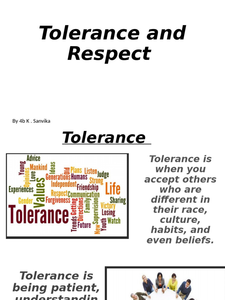 Understanding Tolerance and Respect | PDF