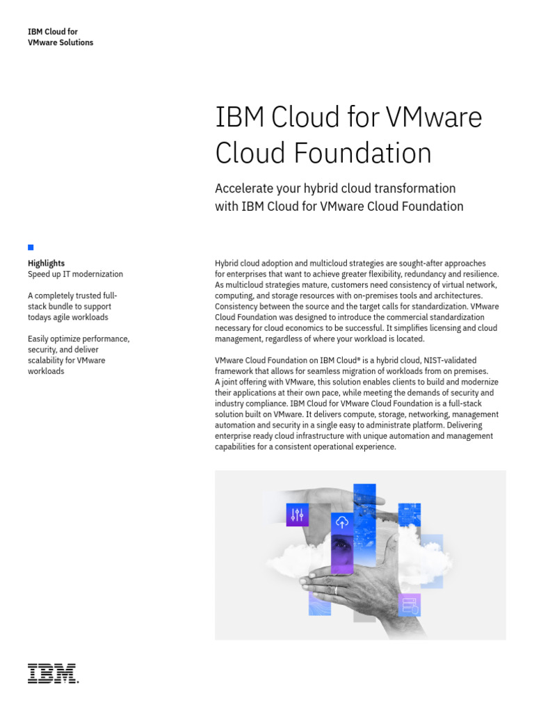 IBM Cloud VMware Solutions Overview | PDF | Cloud Computing | Ibm