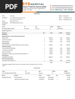 Hospital Billing Format Template | PDF | Surgery | Intravenous Therapy