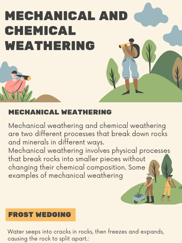 Mechanical and Chemical Weathering | PDF