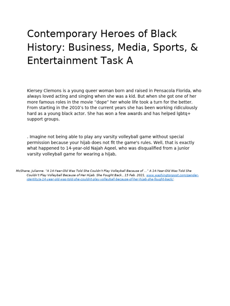 Black History's Modern Trailblazers | PDF