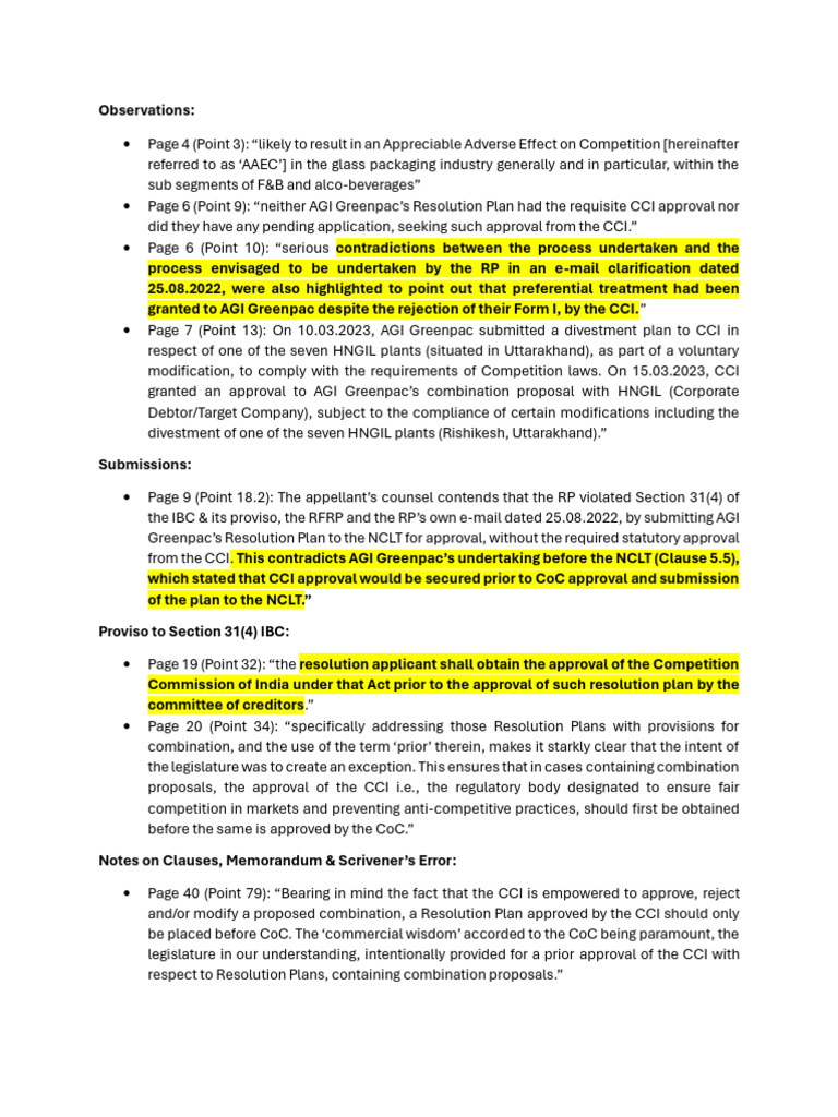 Points - SC Order On HNG IBC Case | PDF | Justice | Crime & Violence