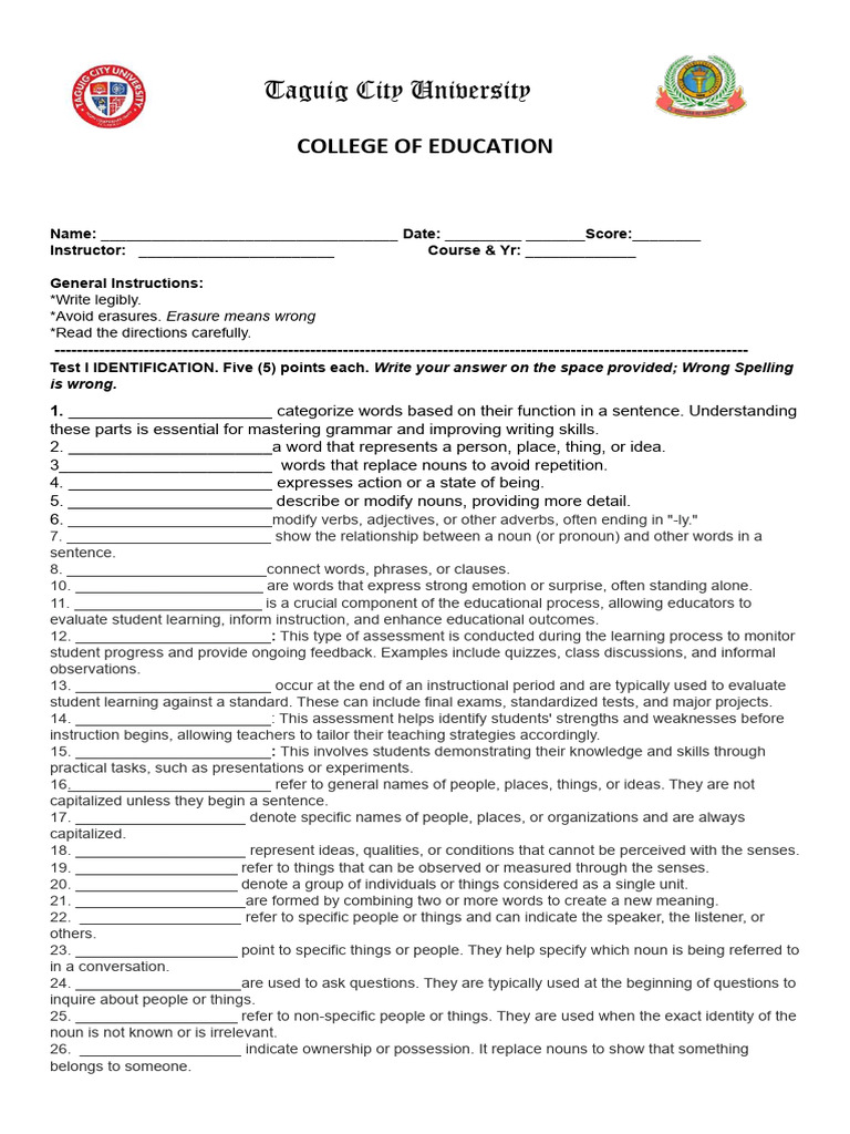 To Print Teaching and Assessment of Grammar | PDF | Verb | Adjective
