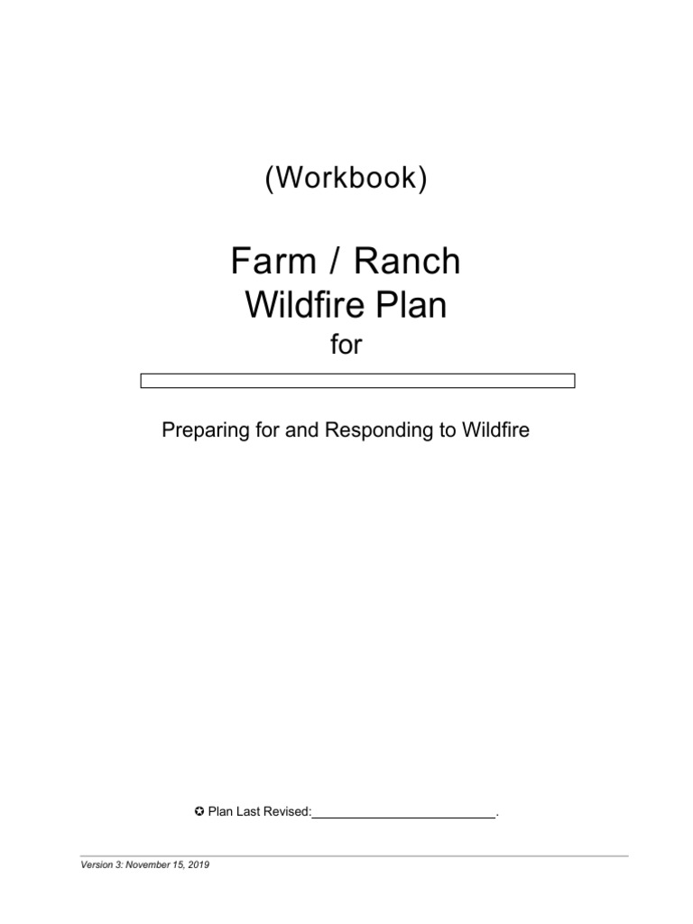 Farm/Ranch Wildfire Preparedness Guide | PDF | Livestock | Cattle