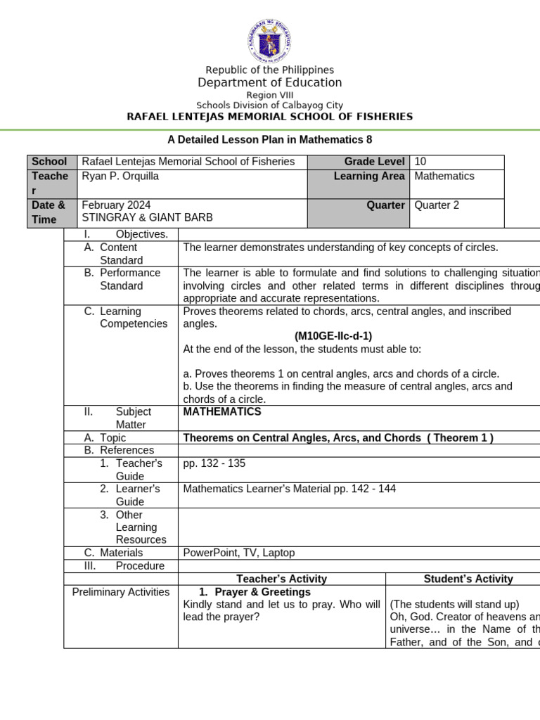 Theorem 1 of Cirlce DLP | PDF | Circle | Geometry