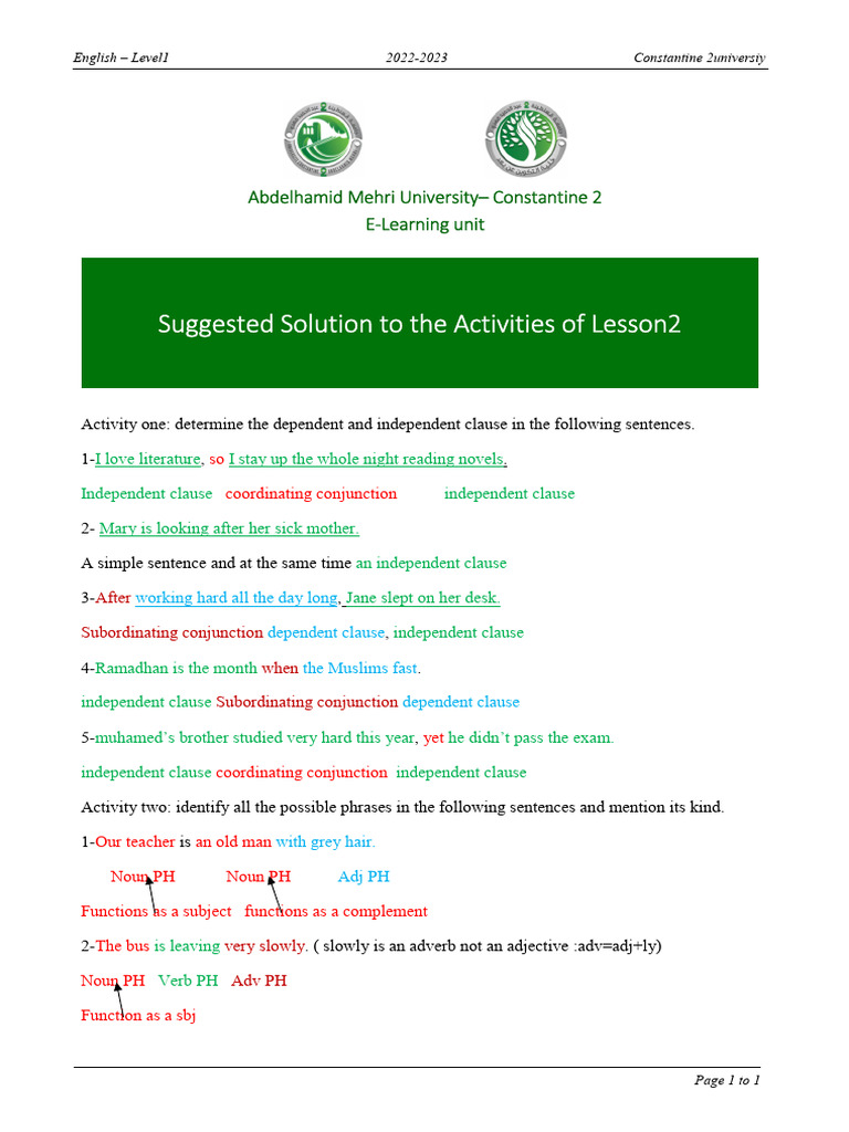 Solution Lesson2 | PDF