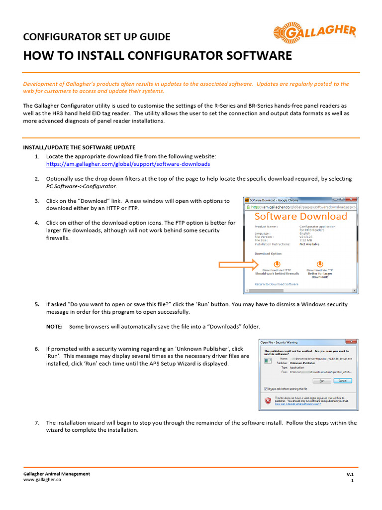 Configurator Set Up Guide - How To Install Configurator Software | PDF