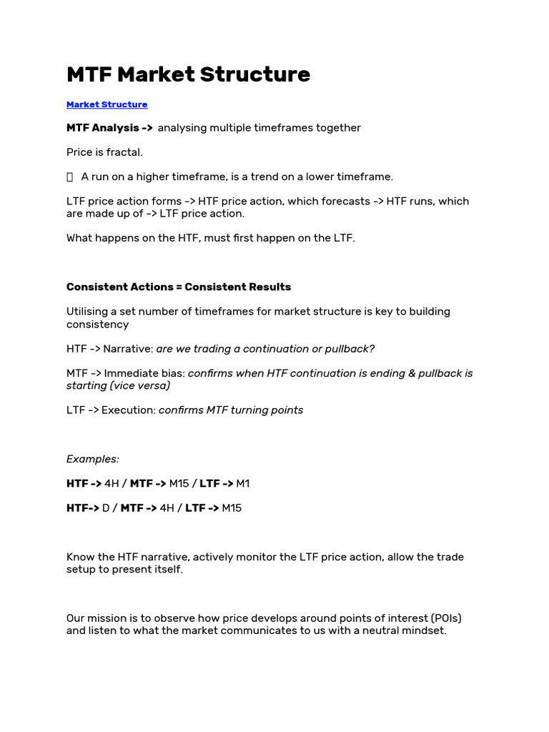 MTF Market Structure | PDF