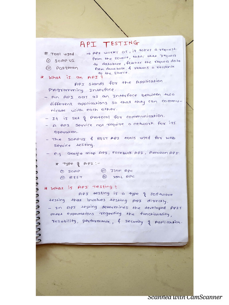 Api Notes | PDF