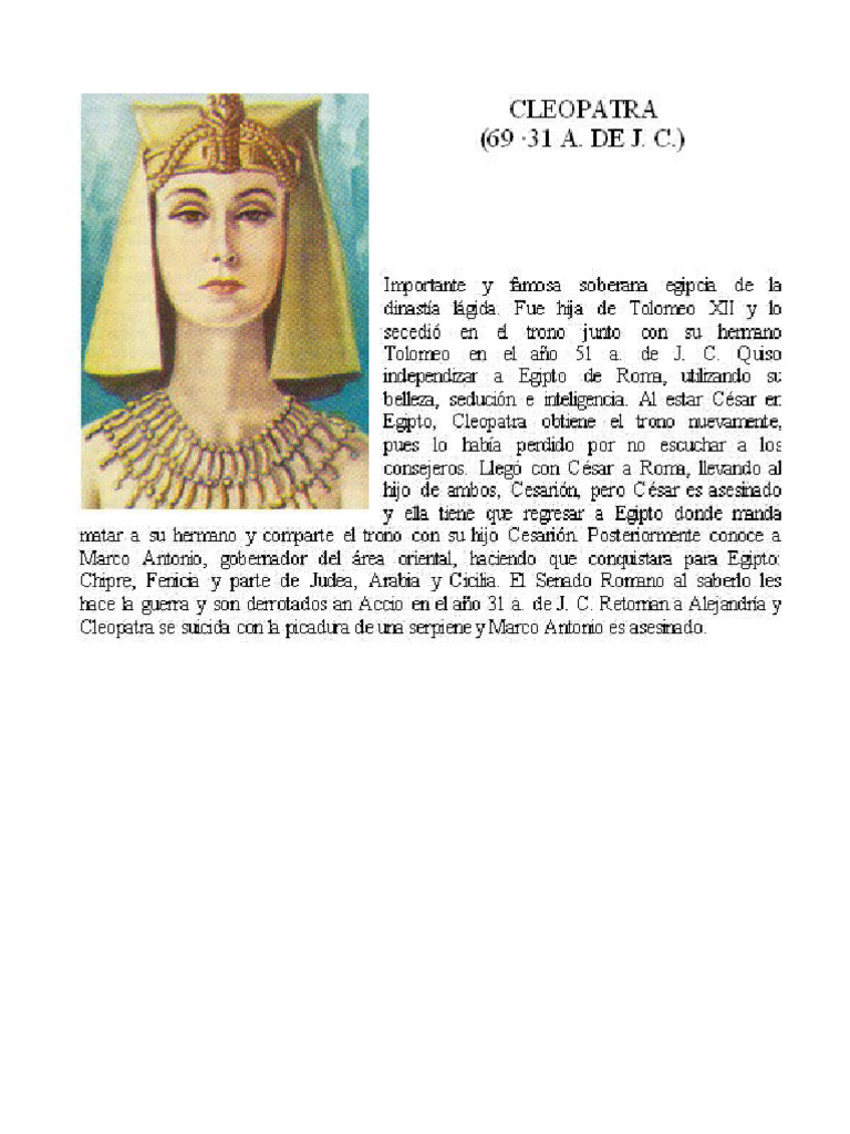 Cleopatra | PDF