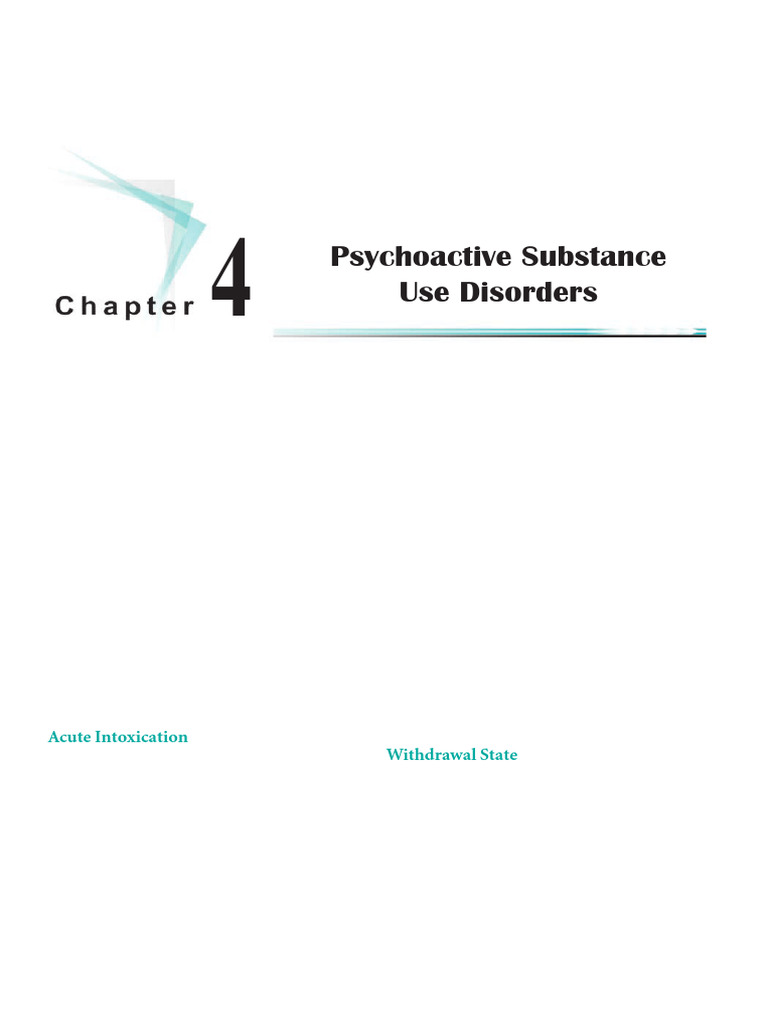 Understanding Psychoactive Substance Disorders | PDF | Substance Abuse ...